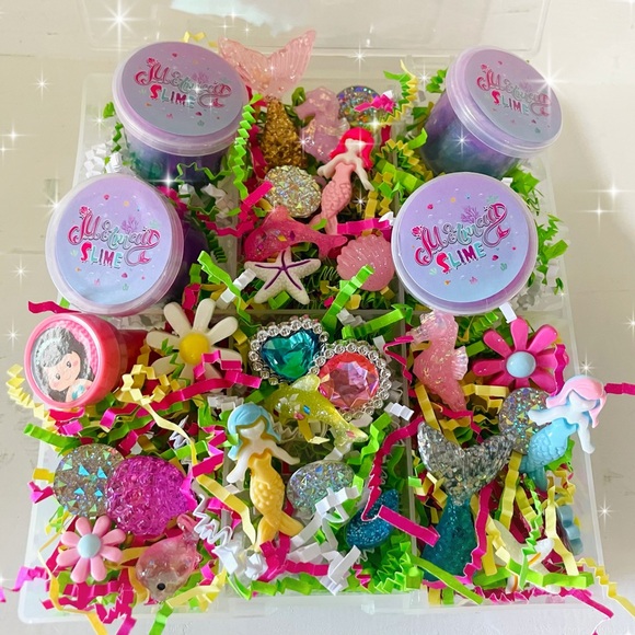 Handmade | Toys | Mermaid Slime Kit Slime Bundle Mermaid Slime Box ...